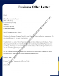 Business Offer Letter Sample with Examples