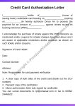 Credit Card Authorization Letter | Credit Letter [Pack of 5]