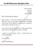 Credit Reference Letter Sample with Examples