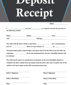 Receipt Template | Premium Printable Templates