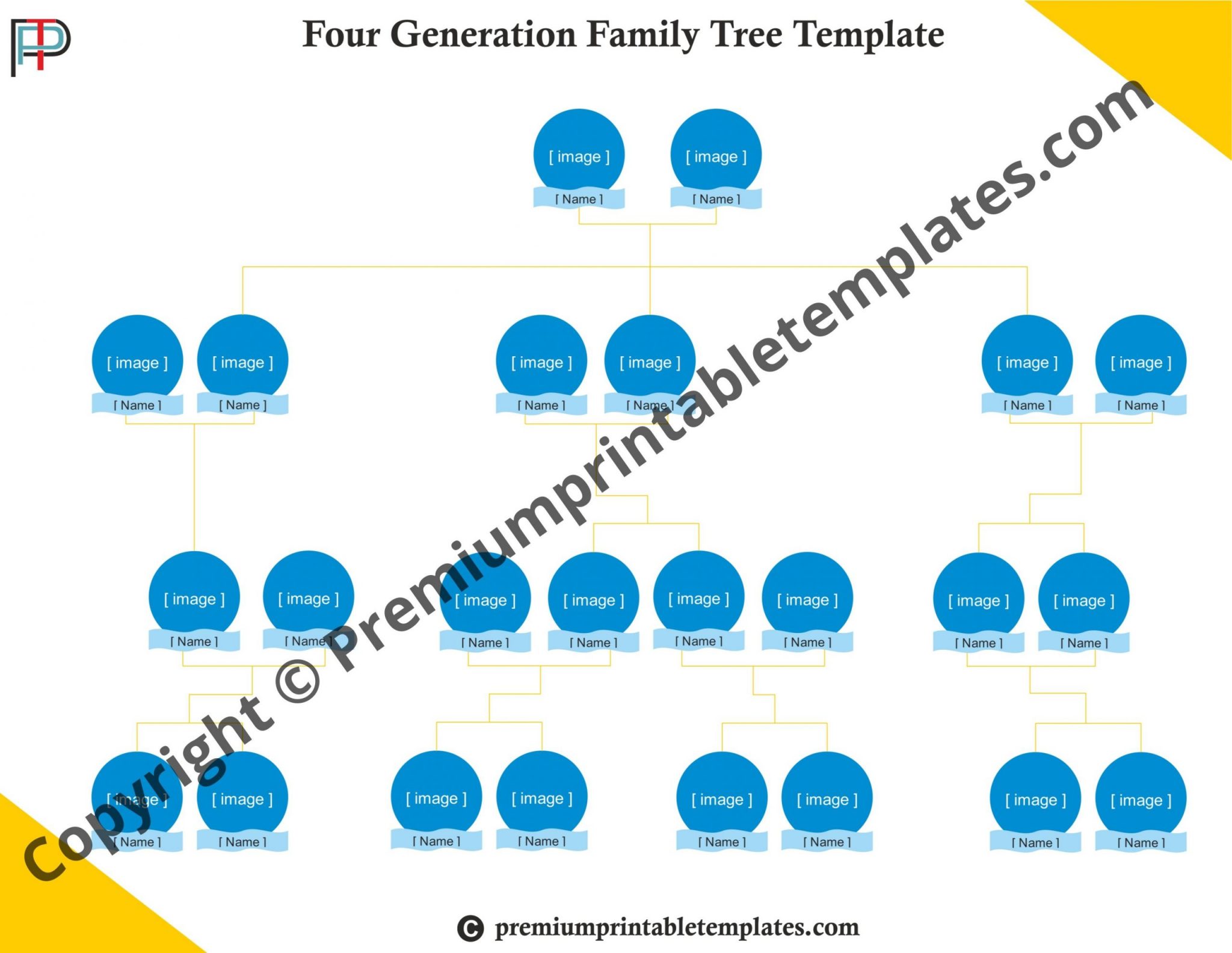 Large Family Tree Template in PDF and Word