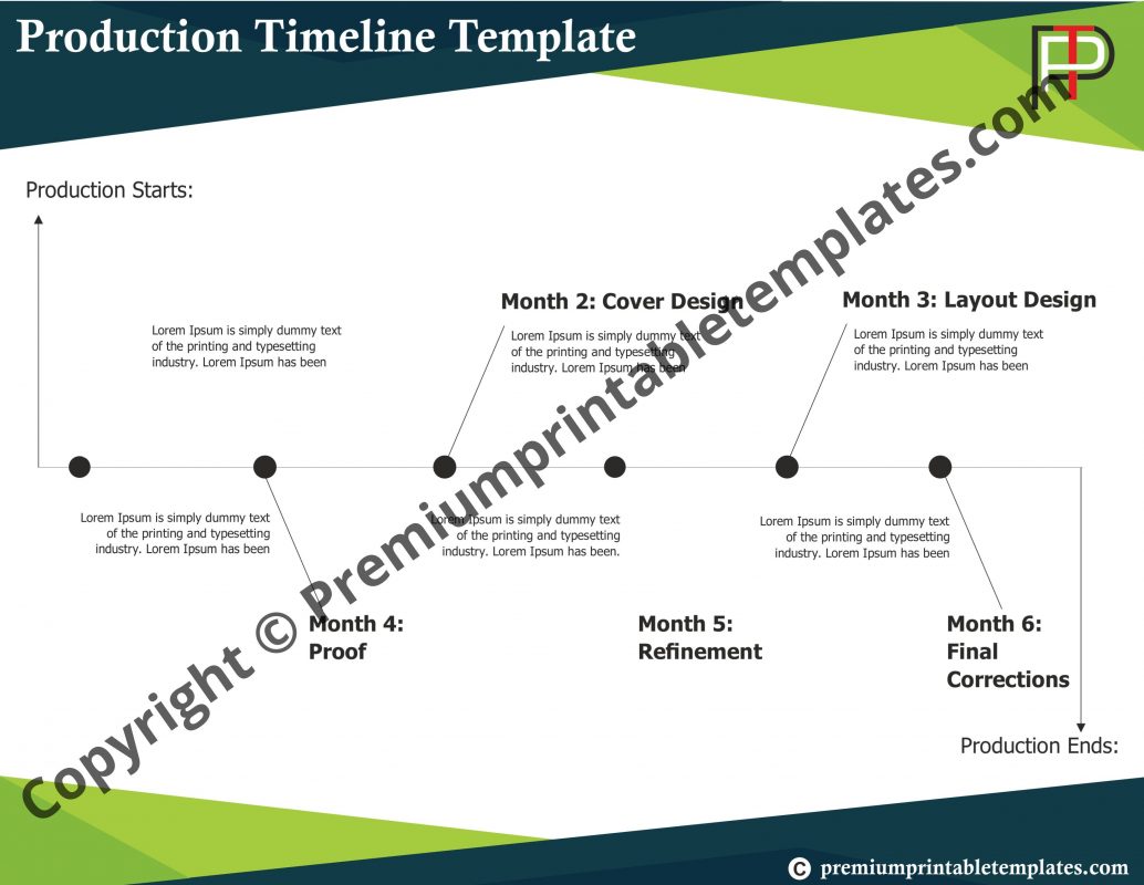 Production Timeline Printable Template in PDF & Word