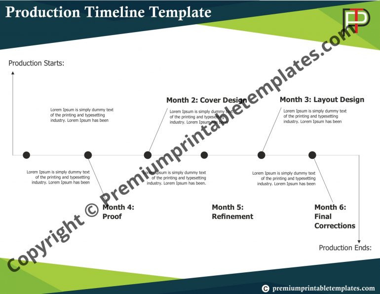 Production Timeline Printable Template in PDF & Word