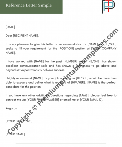 Credit Reference Letter Template | Premium Printable Templates