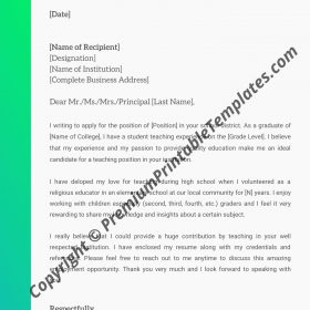 Cover Letter For Internship | Cover Letter [Pack of 5]