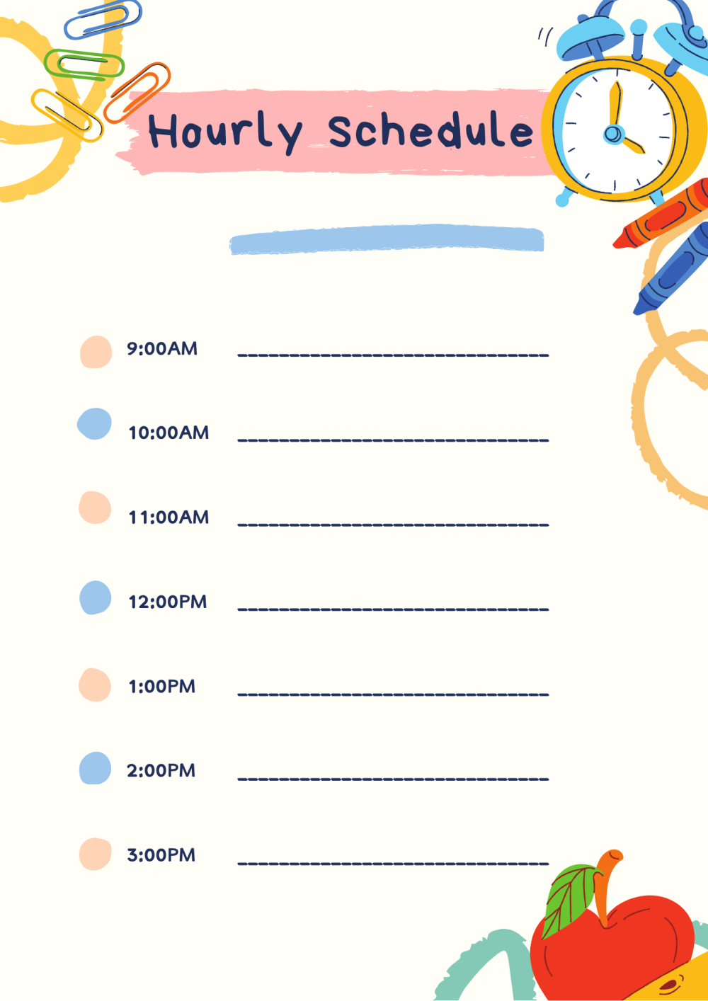 5+ Printable Schedule Templates in PDF & Docx - Premium Printable Templates