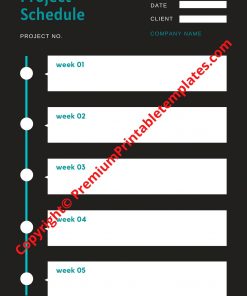Work Schedule | Editable | Premium Printable Templates