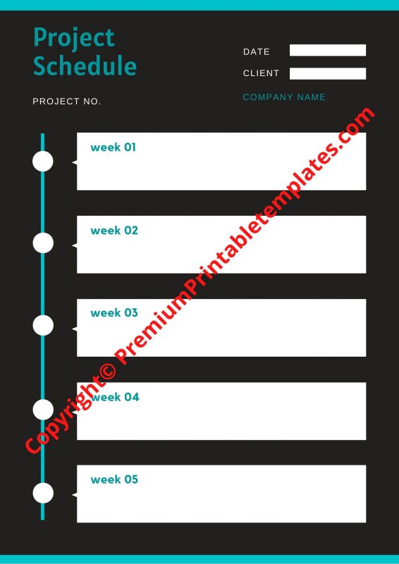 Project Schedule | Editable & PDF
