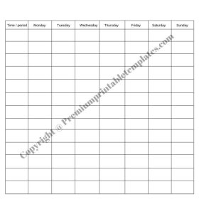 Weekly Study Schedule Printable | Editable & PDF