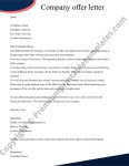 Company Offer Letter Sample with Examples