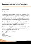 Sample Recommendation Letter Template-PDF, Word [Pack of 5]