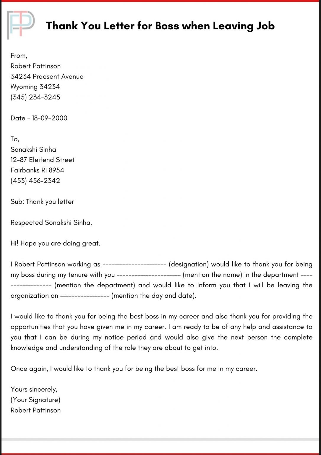 5+ Free Printable Thank You Letter Templates with PDF - Premium ...