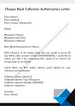 Authorization Letter to Collect Cheque Book Printable Template-[Pack of 5]