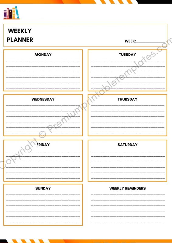 Academic Planner Template in PDF and Word [5 Pages]