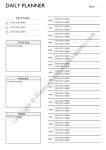 Daily Planner/Productivity Planner in PDF & Word Download