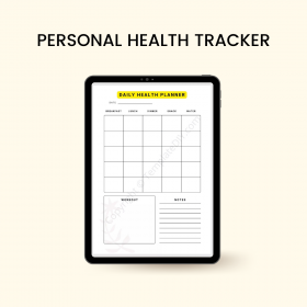 Personal Health Tracker Template Printable in Pdf & Word