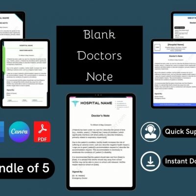 Doctors Note for Flu Template Printable in PDF & Word
