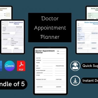 Printable Doctor Appointment Planner Archives - Premium Printable Templates
