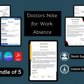 Doctors Note For School Absence Printable in Pdf & Word