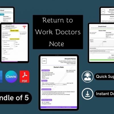 Doctors Note For School Absence Printable in Pdf & Word