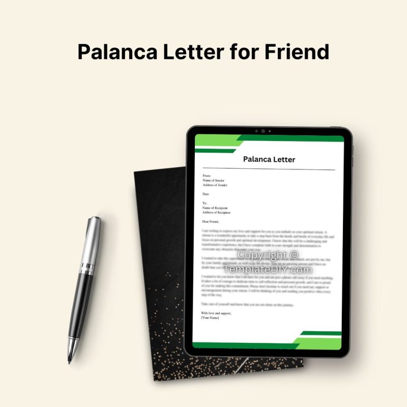 Palanca Letter for Friend Sample Template in Pdf and Word