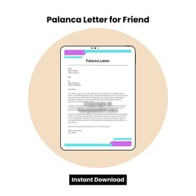 Palanca Letter for Friend Sample Template in Pdf and Word