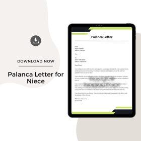 Palanca Letter for Niece Sample Template in Pdf and Word